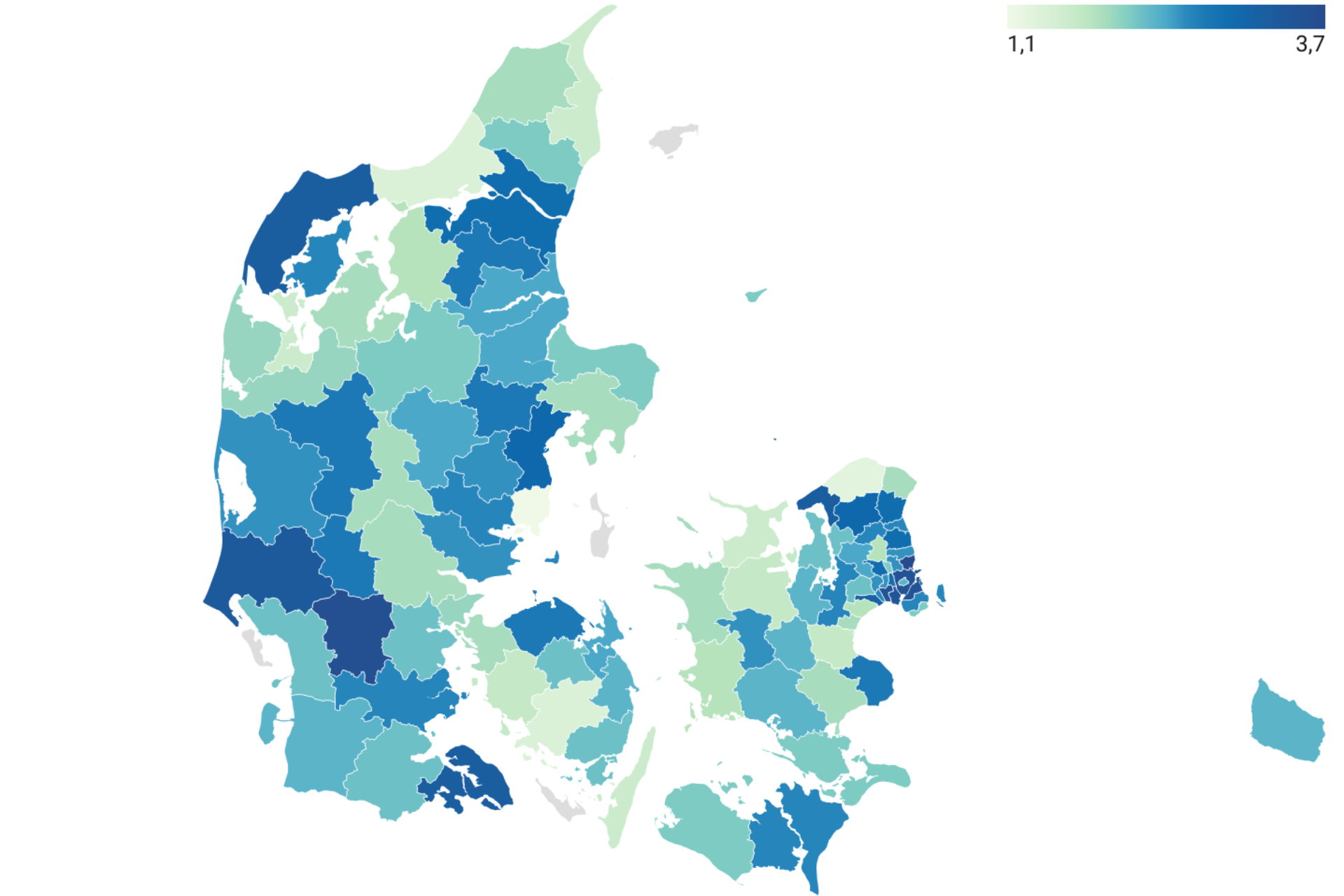 Store forskelle på antallet af ledere på ældreområdet
